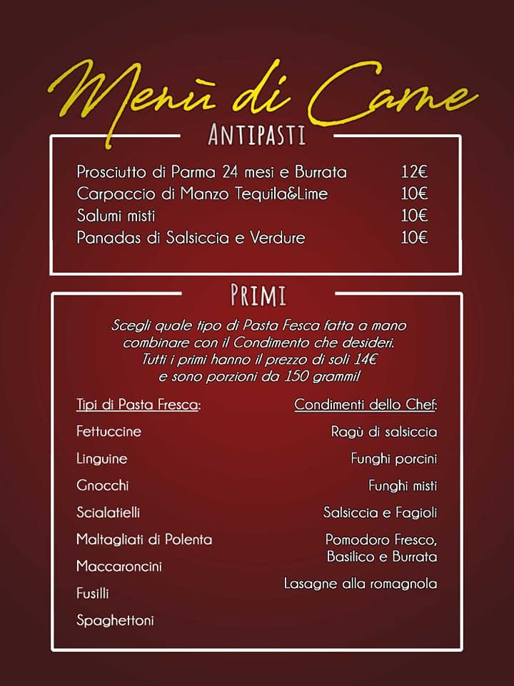 Menu da Officina del Gusto Cucina e Laboratorio ristorante, Cagliari