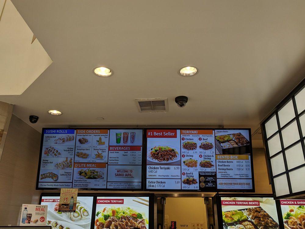 Menu at Sarku Japan restaurant, Orange Park, Wells Rd Space VC-16