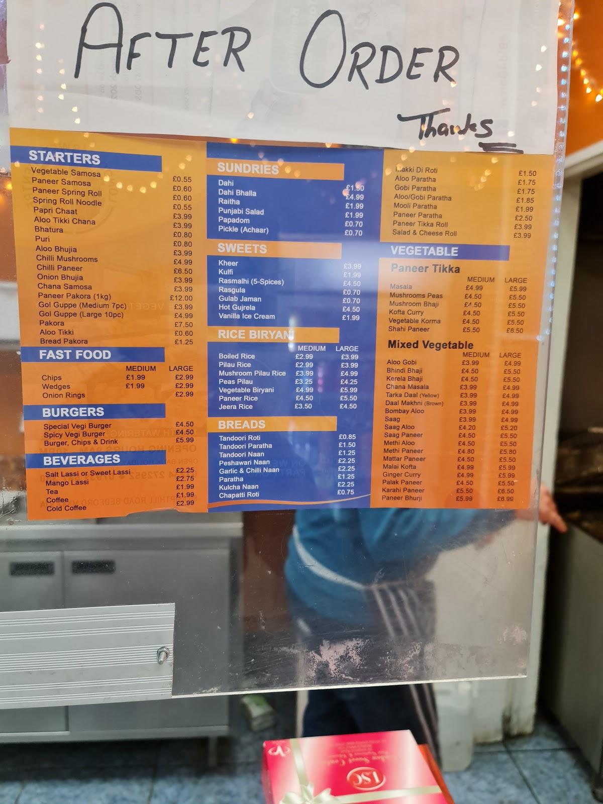 Menu at London Sweet Centre restaurant, Bedford