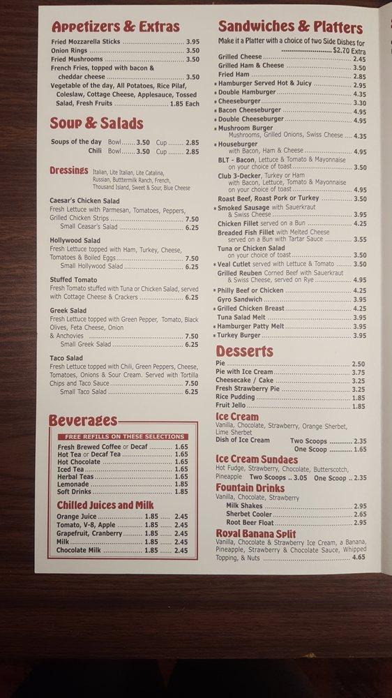 Menu at MANSFIELD Family Restaurant Westside, Mansfield, Park Ave W