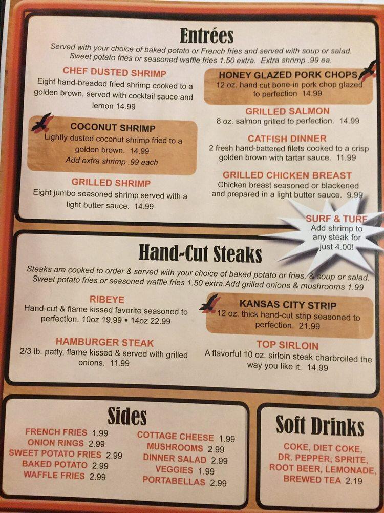 Menu at Blackbird Bar & Grill, Aurora