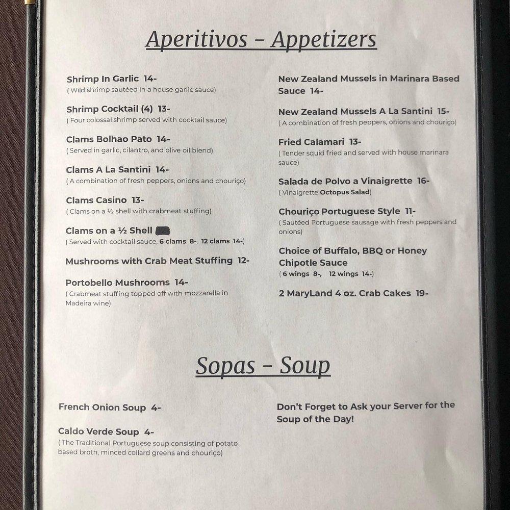 Menu at Santini Seafood and Steakhouse, Carteret