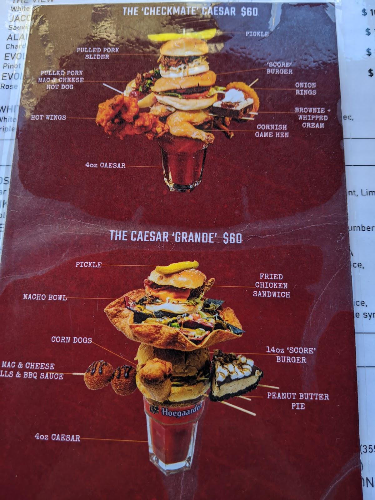 Menu at Score on Davie pub & bar, Vancouver