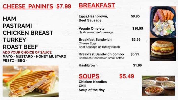 Menu at Beaver Hill Shell pizzeria, Lac la Biche