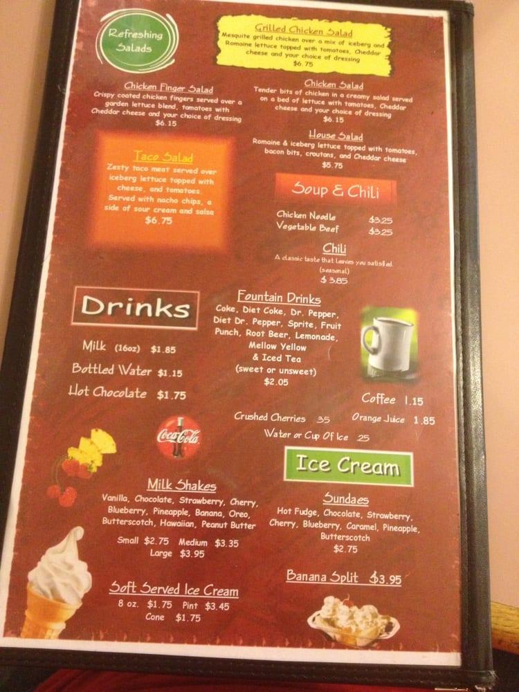 Menu at Ed's Restaurant, DeFuniak Springs, US-90