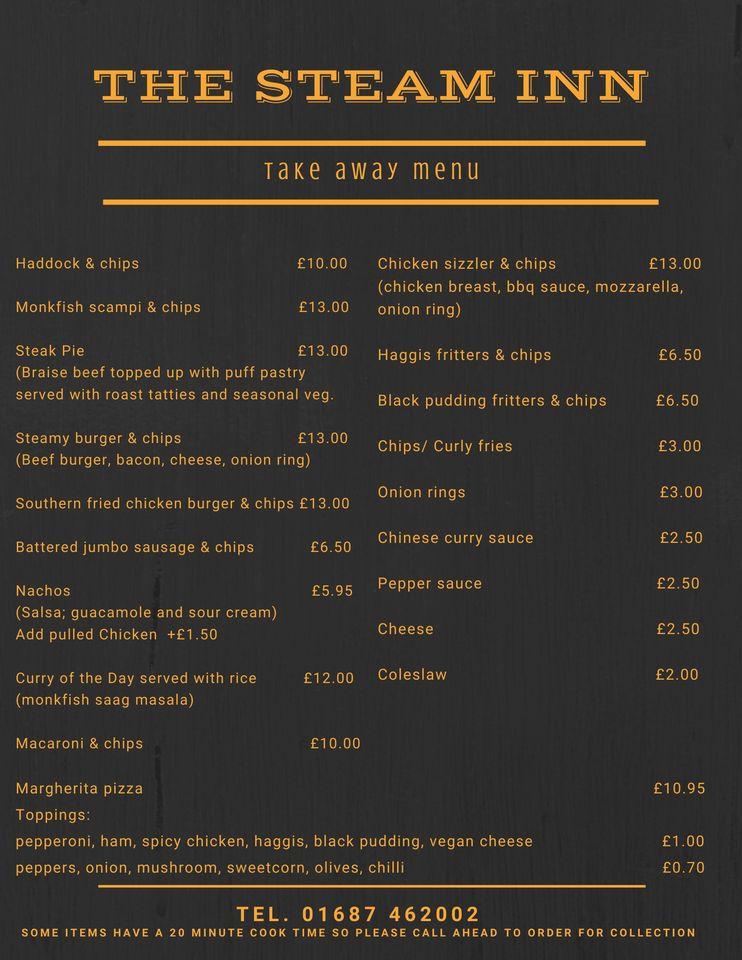 Menu at Central House pub & bar, Mallaig