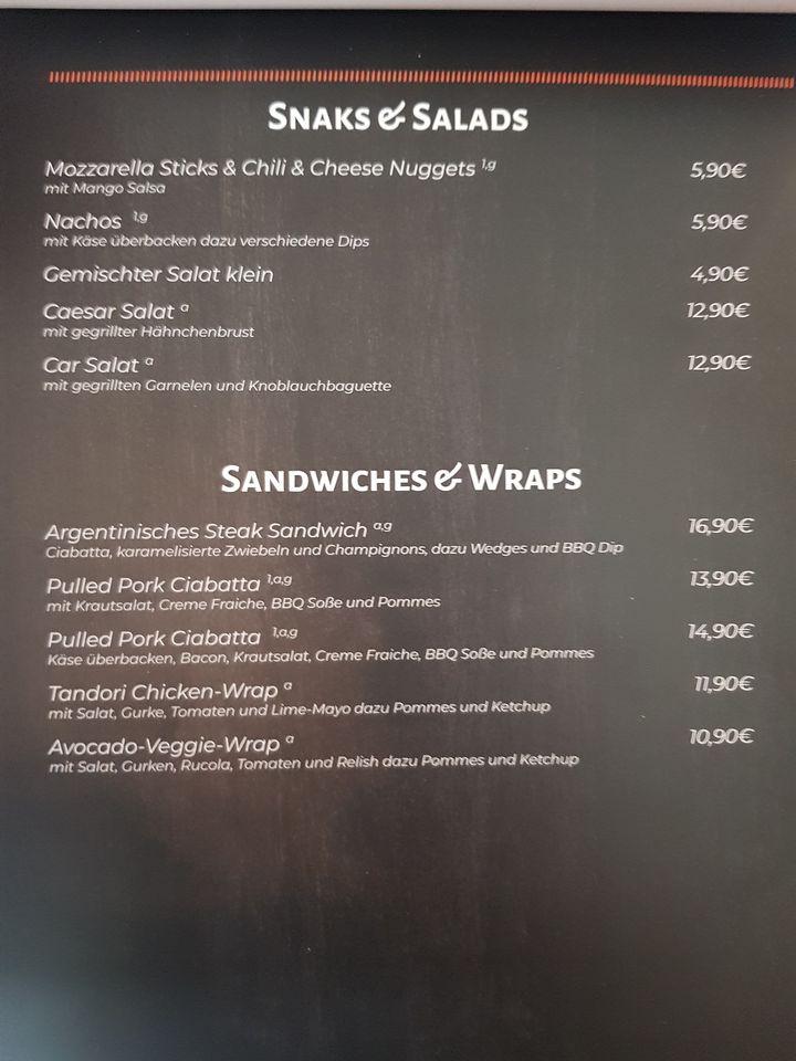 Menu at Car Kitchen restaurant, Deggendorf
