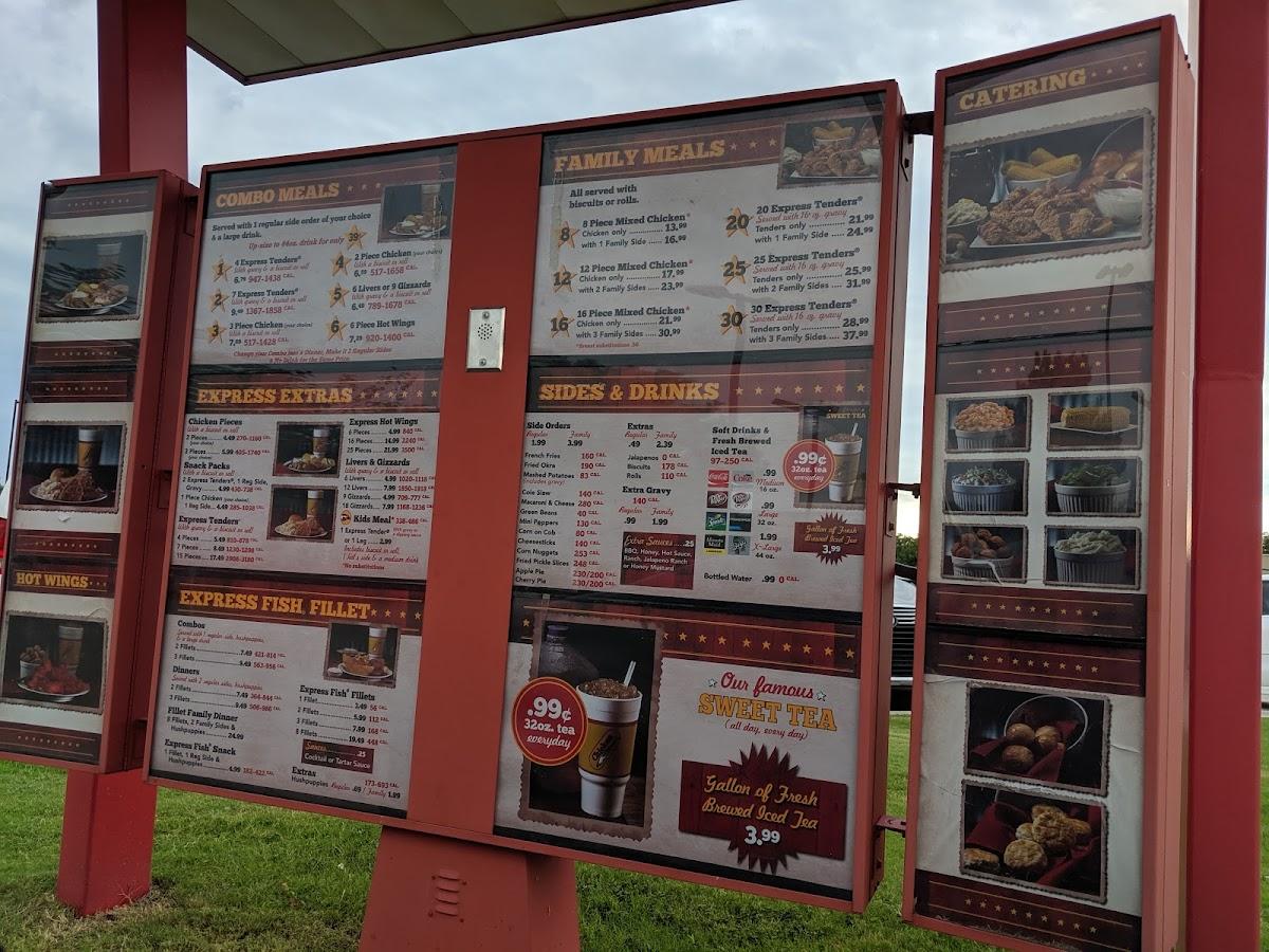 Menu at Chicken Express restaurant, Tulsa