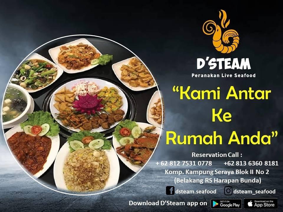 Menu at Dsteam Peranakan Live Seafood restaurant, Batam