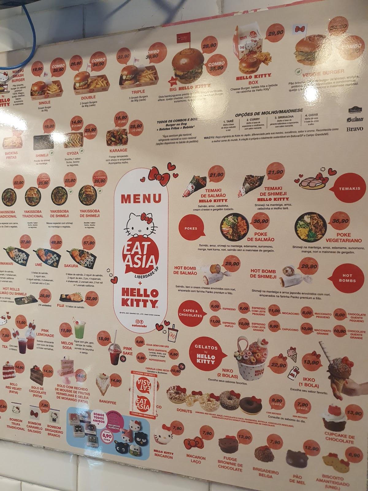 Menu em Eat Asia + Hello Kitty restaurante, São Paulo