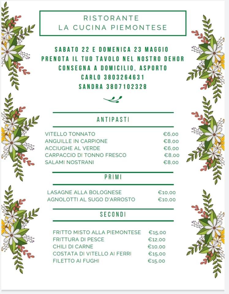 Menu da La Cucina Piemontese "da Cappellari" ristorante, Vigone