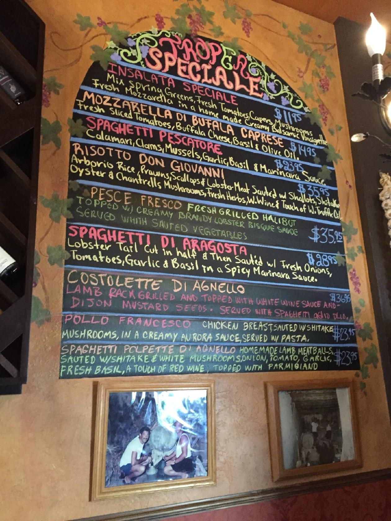 Menu at Tropea Ristorante Italiano pizzeria, Redmond, NE 87th St