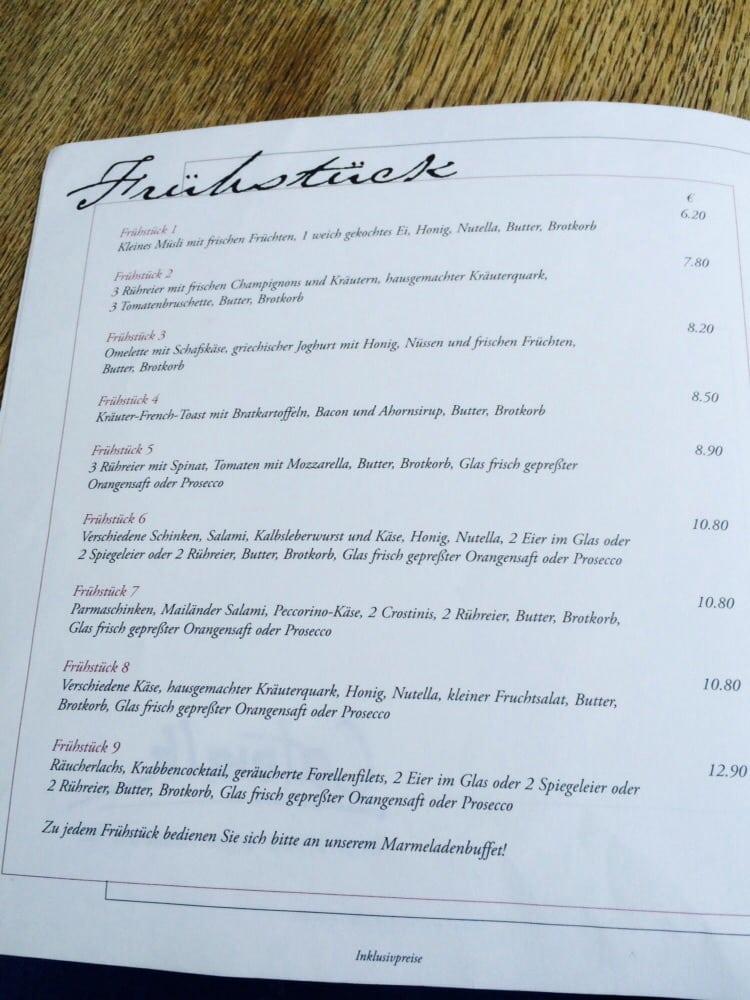 Menu at Catwalk pub & bar, Munich