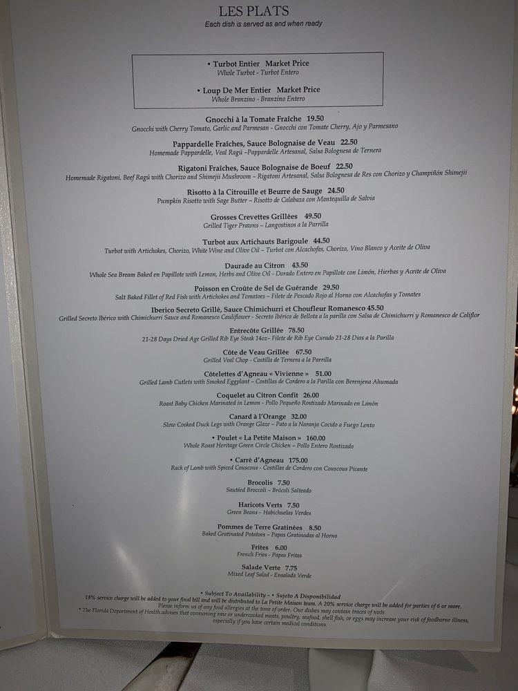 Menu at LPM Restaurant & Bar, Miami