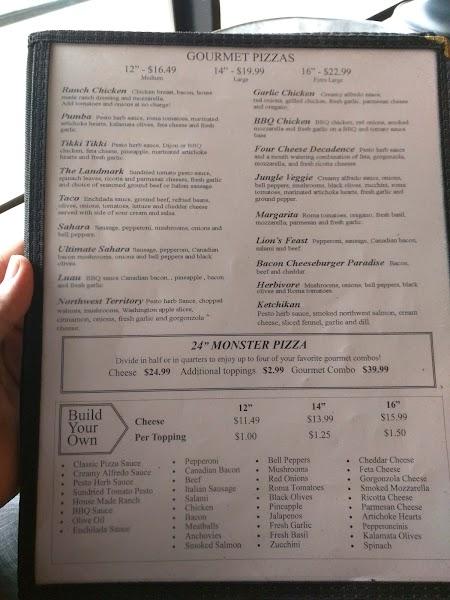 Menu at Monroe Pizza & Pints pizzeria, Monroe