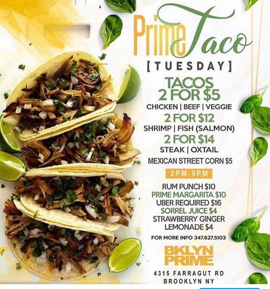 Menu at Bklyn Prime pub & bar, New York City