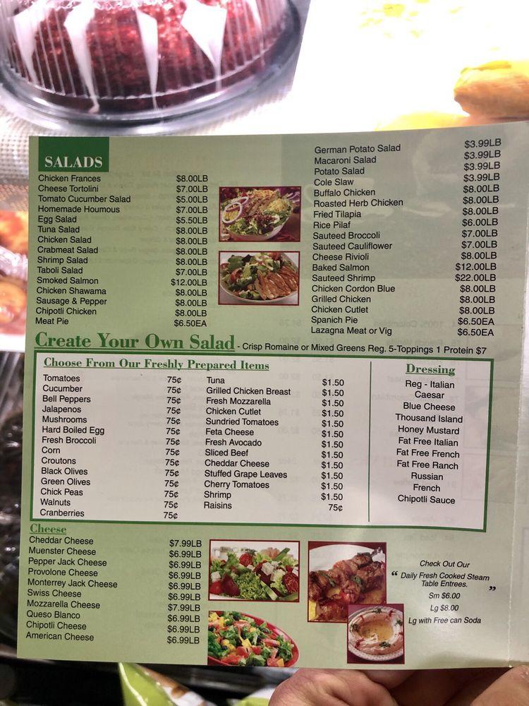 Menu at Gold Street Market, New York City, 257 Gold St