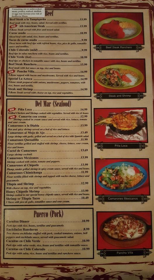 Menu at Don Jose Mexican Grill restaurant, Aliquippa
