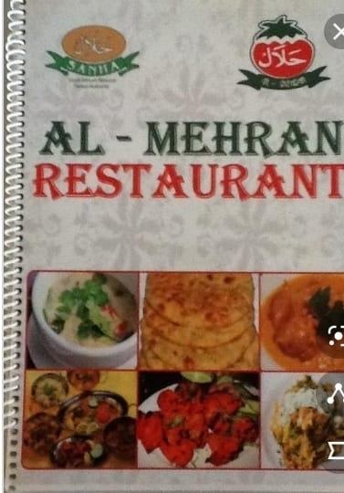 Menu at Al Mehran Restaurant, Abu Dhabi