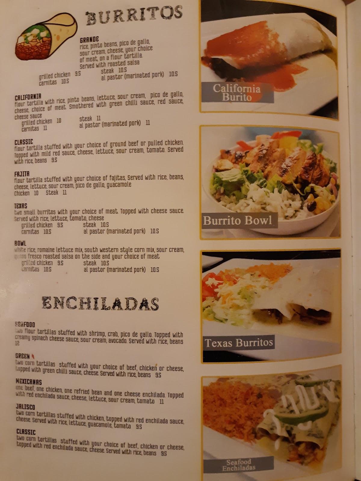 Menu at El Barco Méxican Restaurant, Urbandale