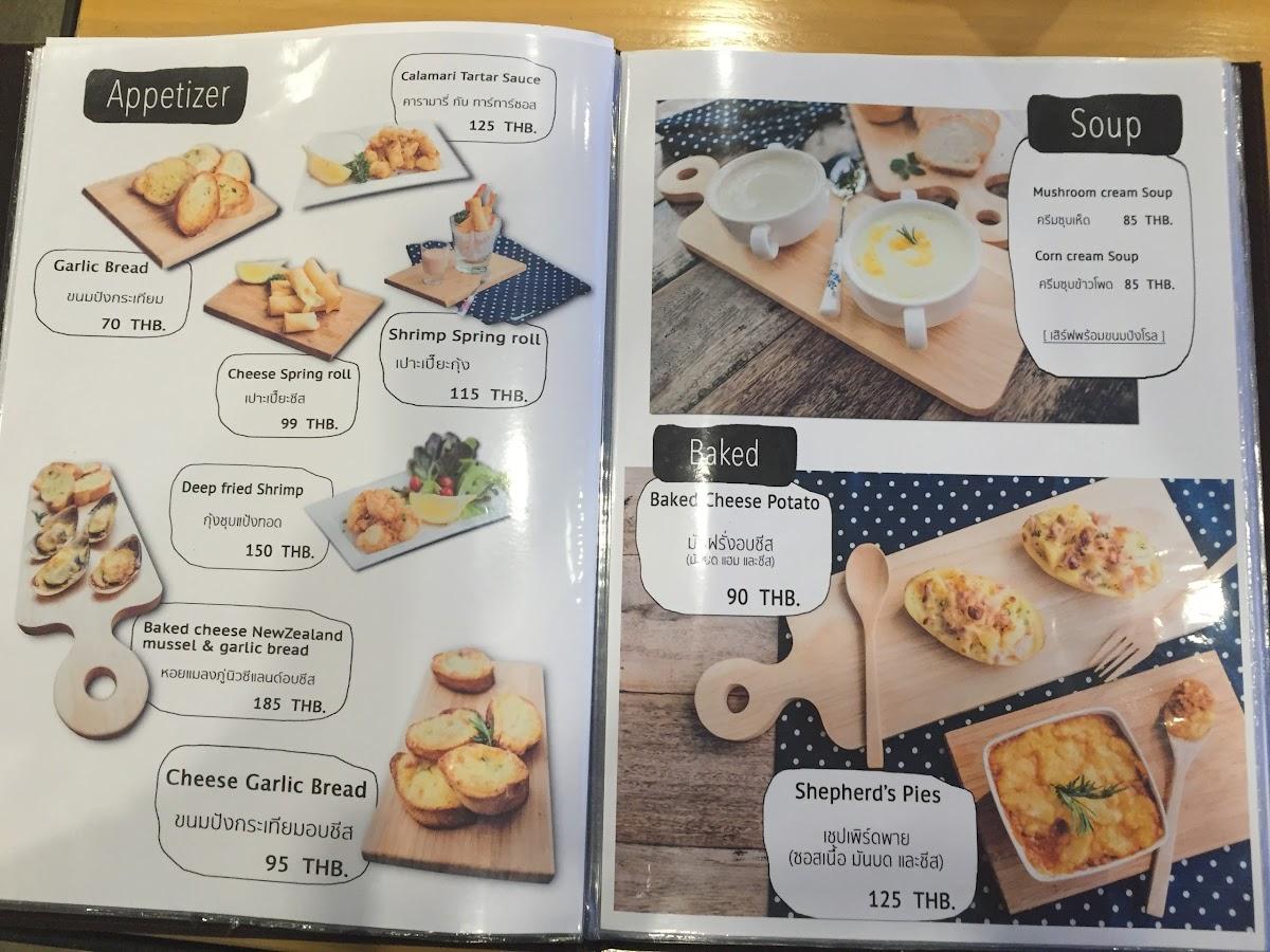 Menu at TIS A' bistro&cafe, Bangkok