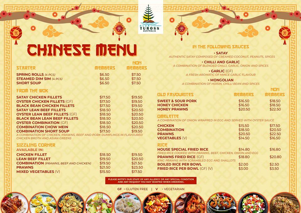 Menu at Tuross oceanview Brasserie Moruya NSW restaurant, Tuross Head