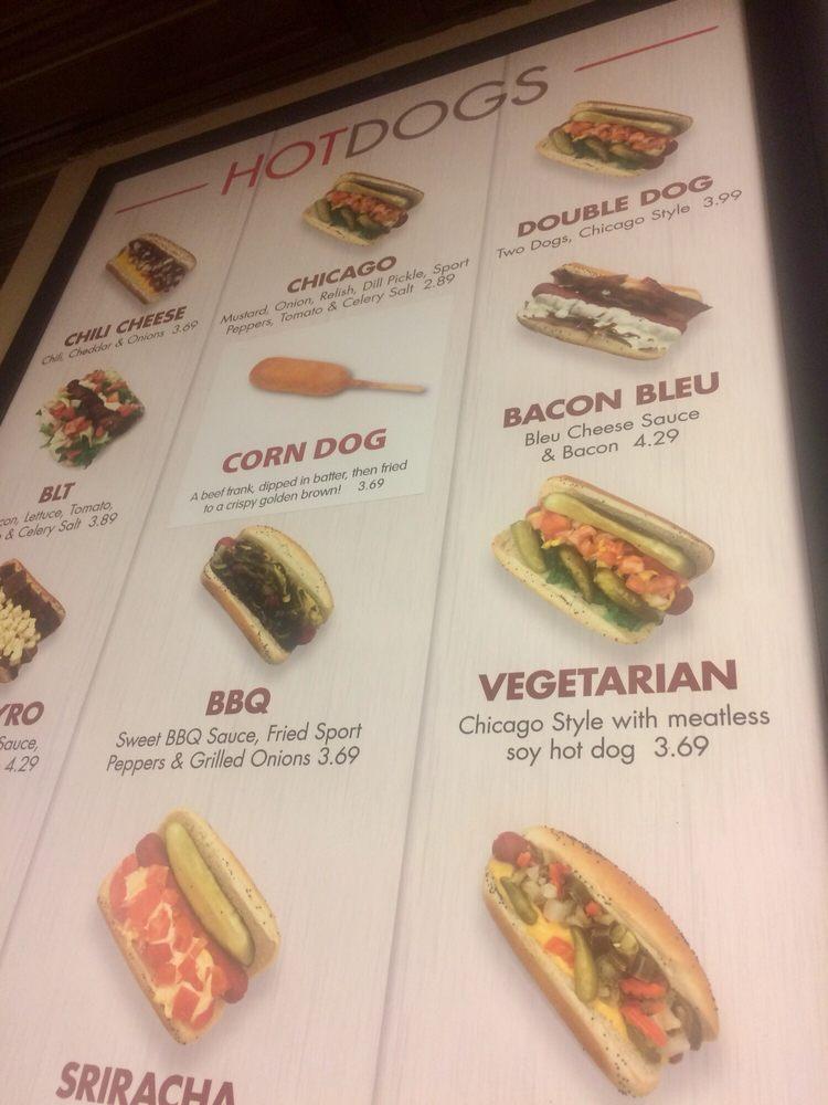 Menu at The Hot Dog Company fast food, La Grange