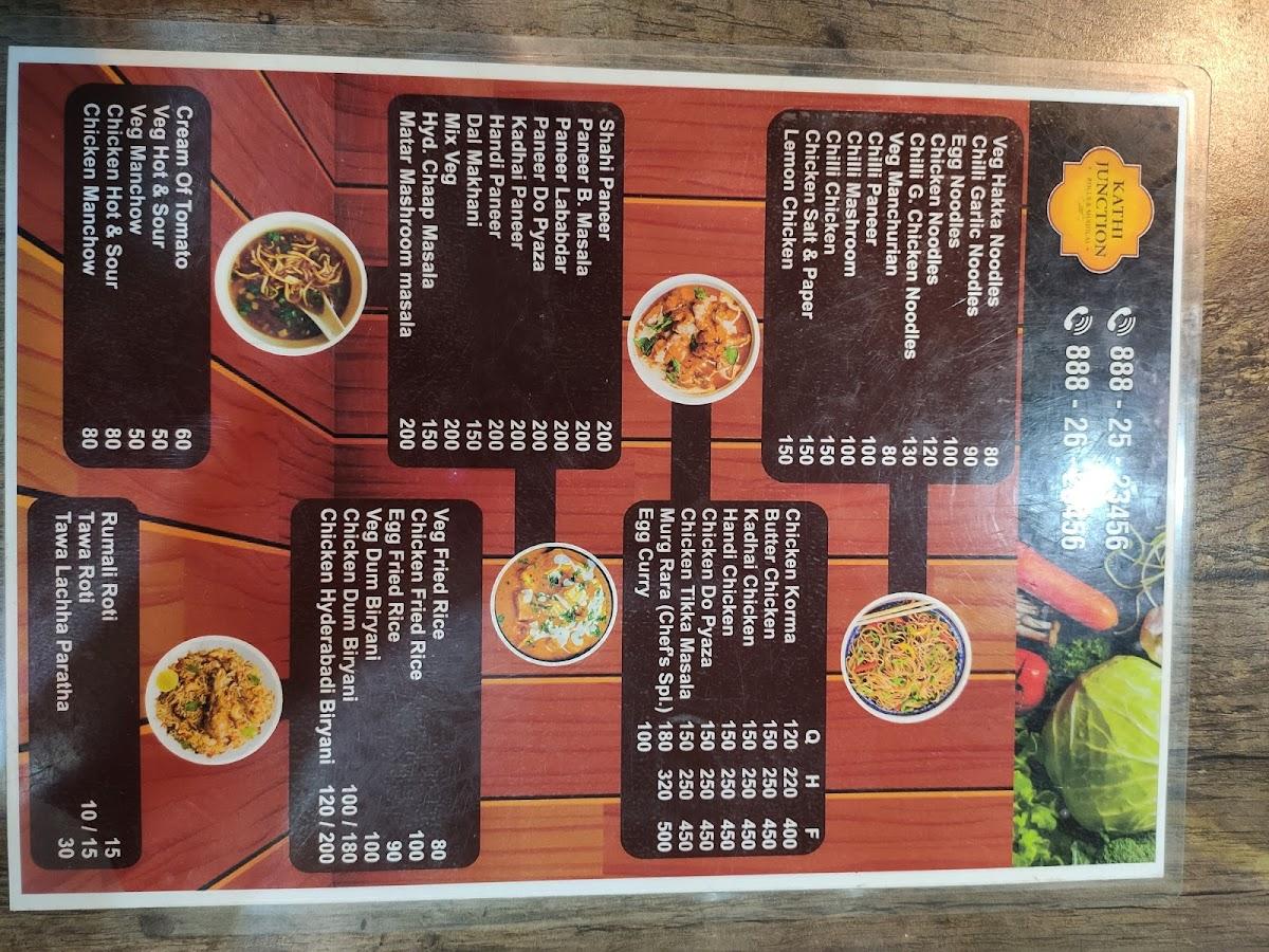Menu at Kathi Junction, Greater Noida, shop 35