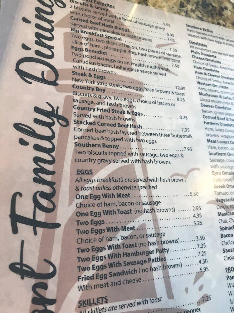 Menu at Old Port Family Dining restaurant, Clawson