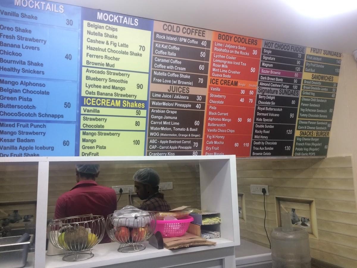 Menu at Shawarma corner, Vellore