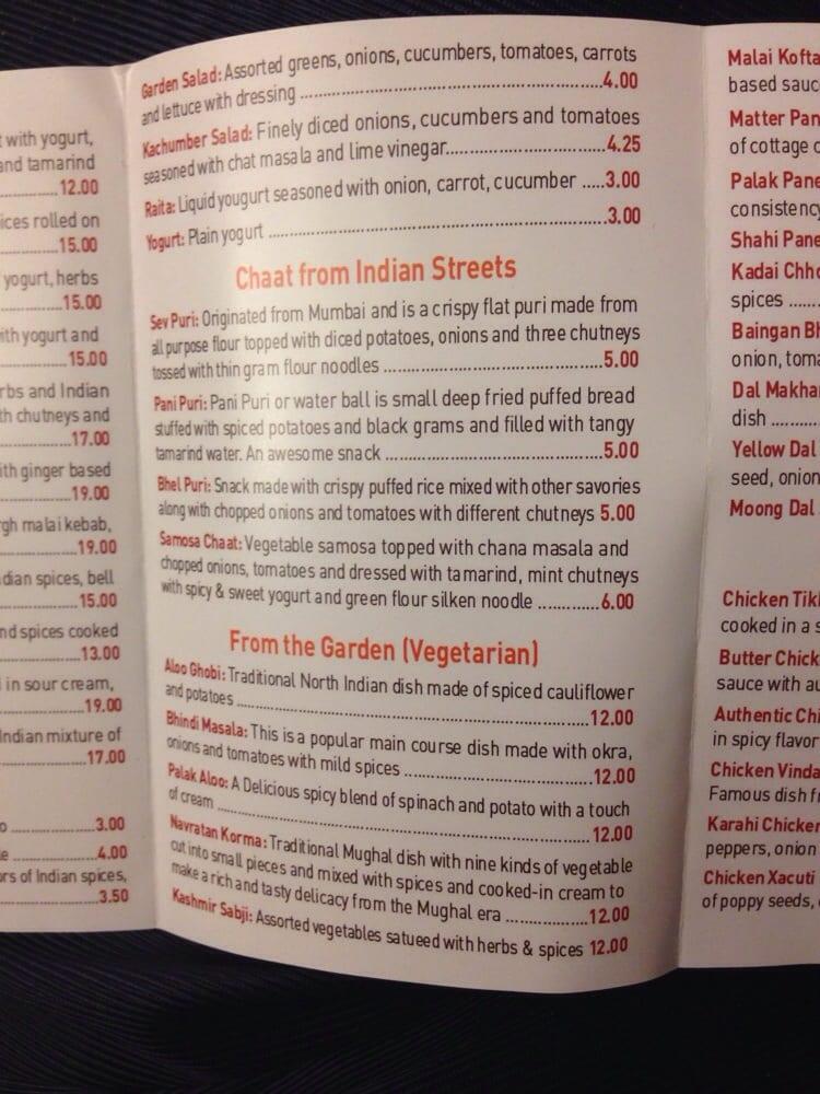 Menu at Delhi Indian Cuisine | Best Indian Restaurant | Best fine ...