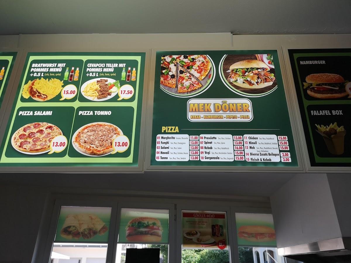Speisekarte von MEK Döner, Hinwil