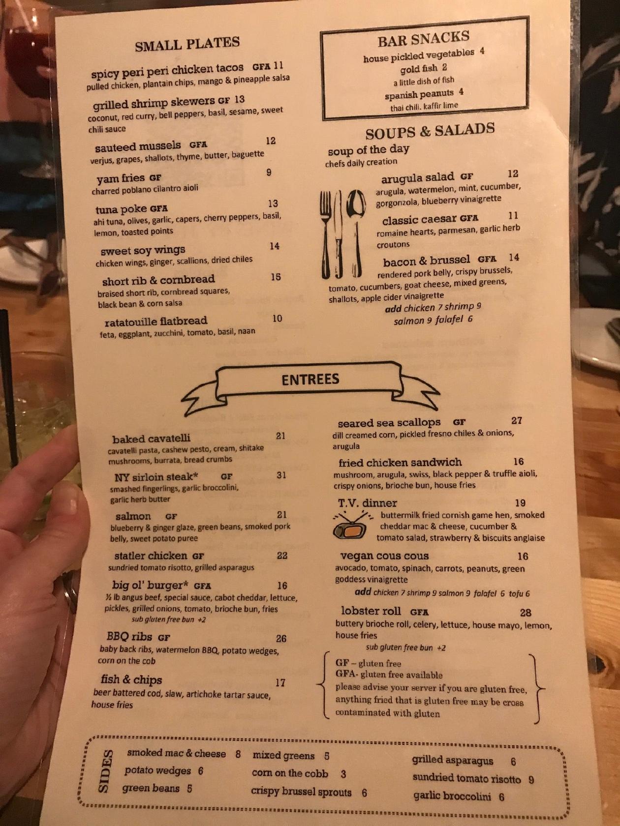 Menu at The Shanty pub & bar, Warwick, Post Rd