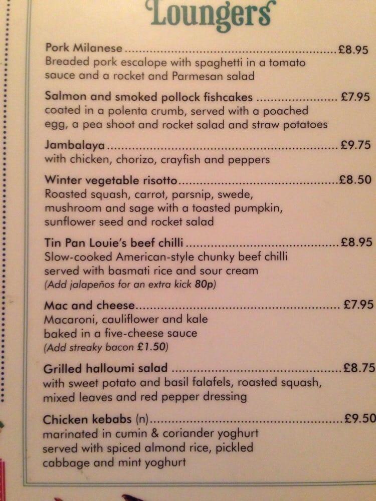 Menu at Verdo Lounge pub & bar, Sutton Coldfield