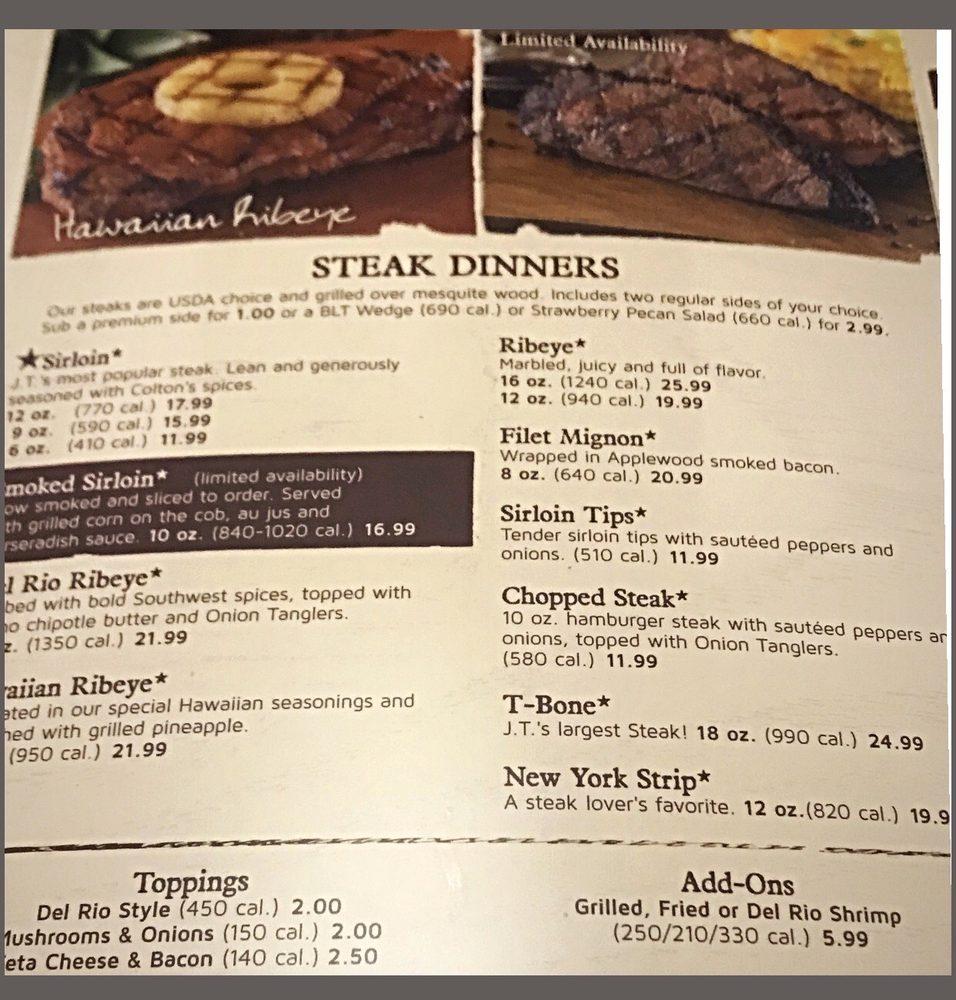 Menu at Colton's Steak House & Grill steakhouse, Collinsville