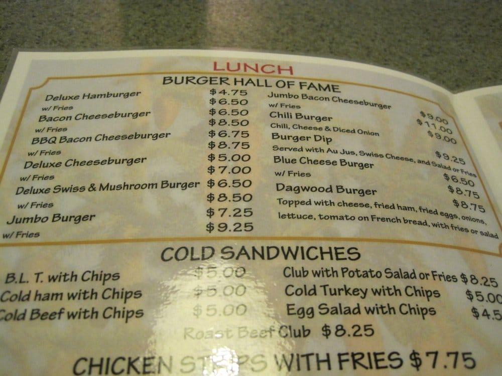 Menu at Blondie's Restaurant, Shelton