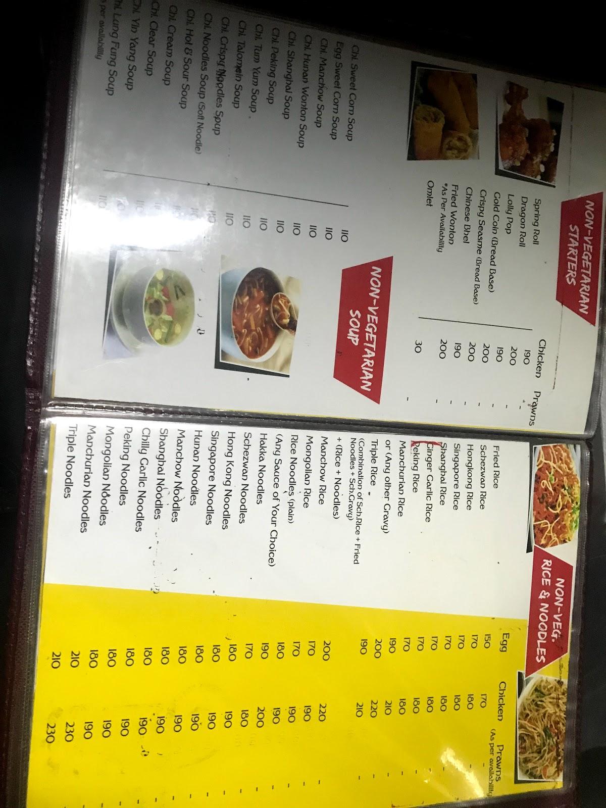 Menu at Sudit Su's Chinese Restaurant, Pune, Kshitijrekha Apartment