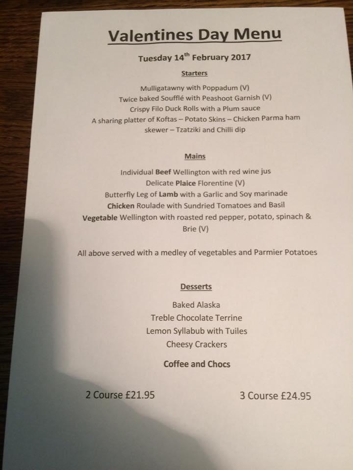 Menu at Black Lion Hotel pub & bar, Richmond