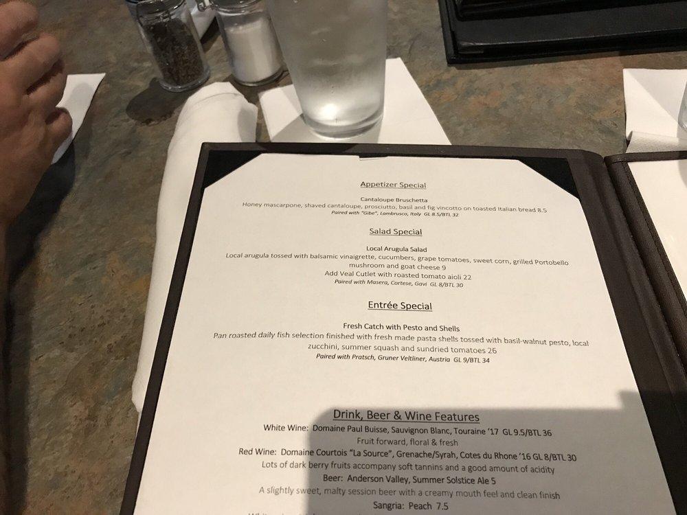 Menu at Mondo's Italian Restaurant, Charleston, 915 Folly Rd
