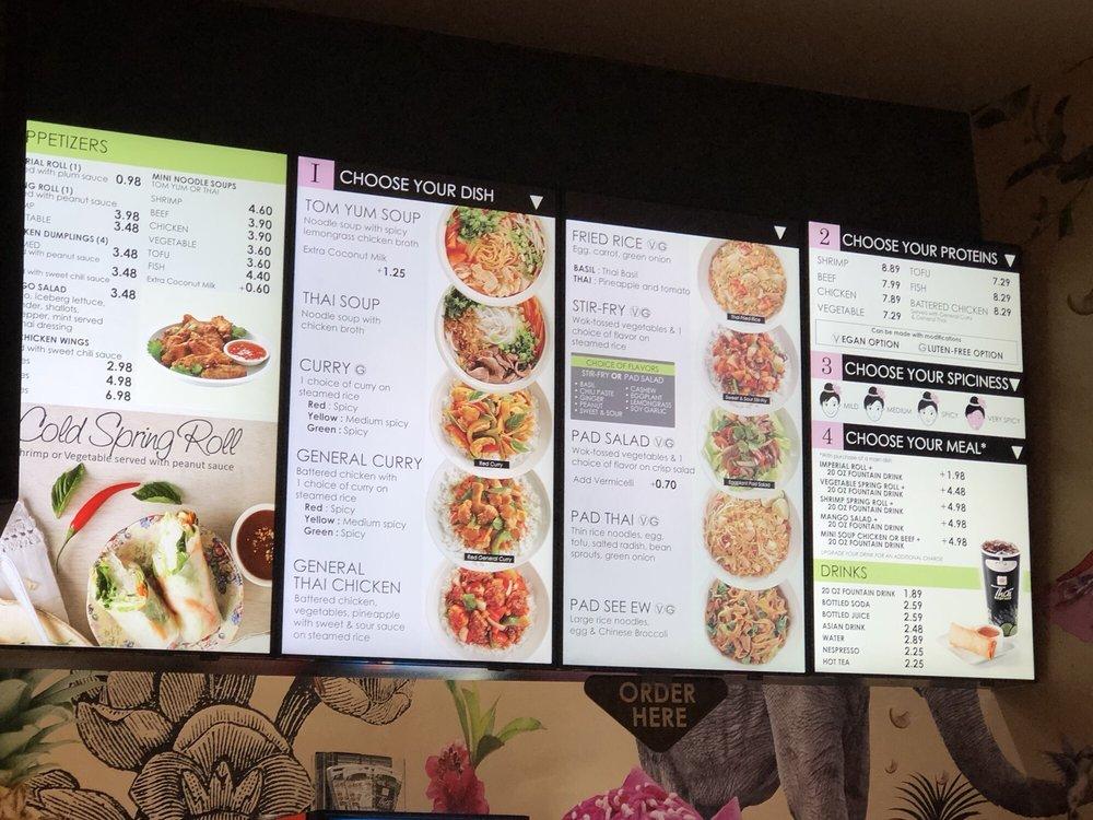 Menu at Thai Express restaurant, Daly City, 66 Serramonte Center