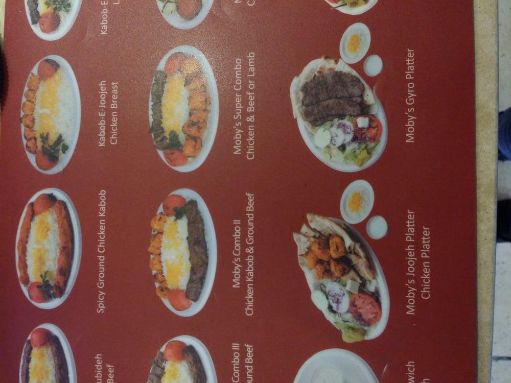 Menu at Moby Dick House of Kabob restaurant, Rockville