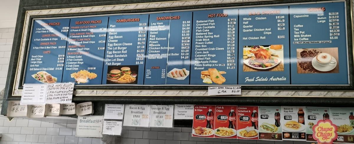 Menu at Wenty Takeaway fast food, Wentworthville