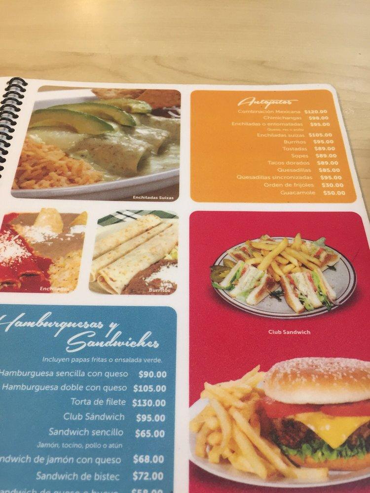 Carta de Blanca Nieves Restaurant, Mexicali, Av Reforma 515
