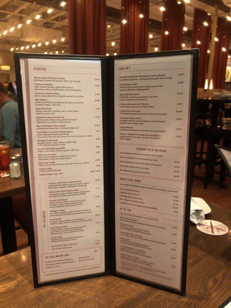 Menu at Jack Allen's Kitchen restaurant, Round Rock, Hoppe Trail