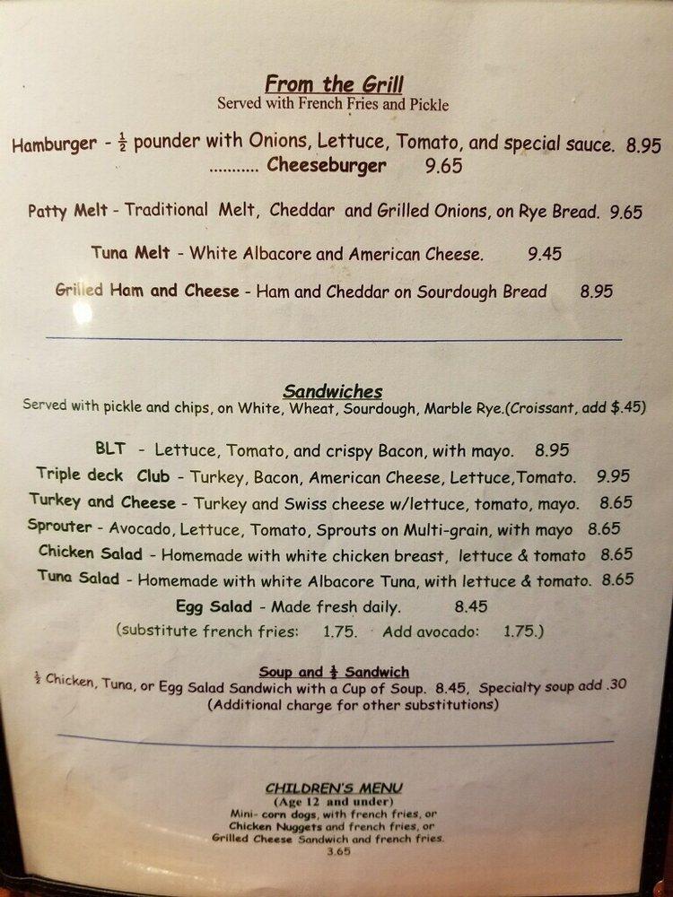 Menu at Front Porch restaurant, Niceville