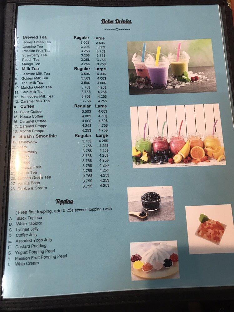 Menu at Pho Time restaurant, Enterprise