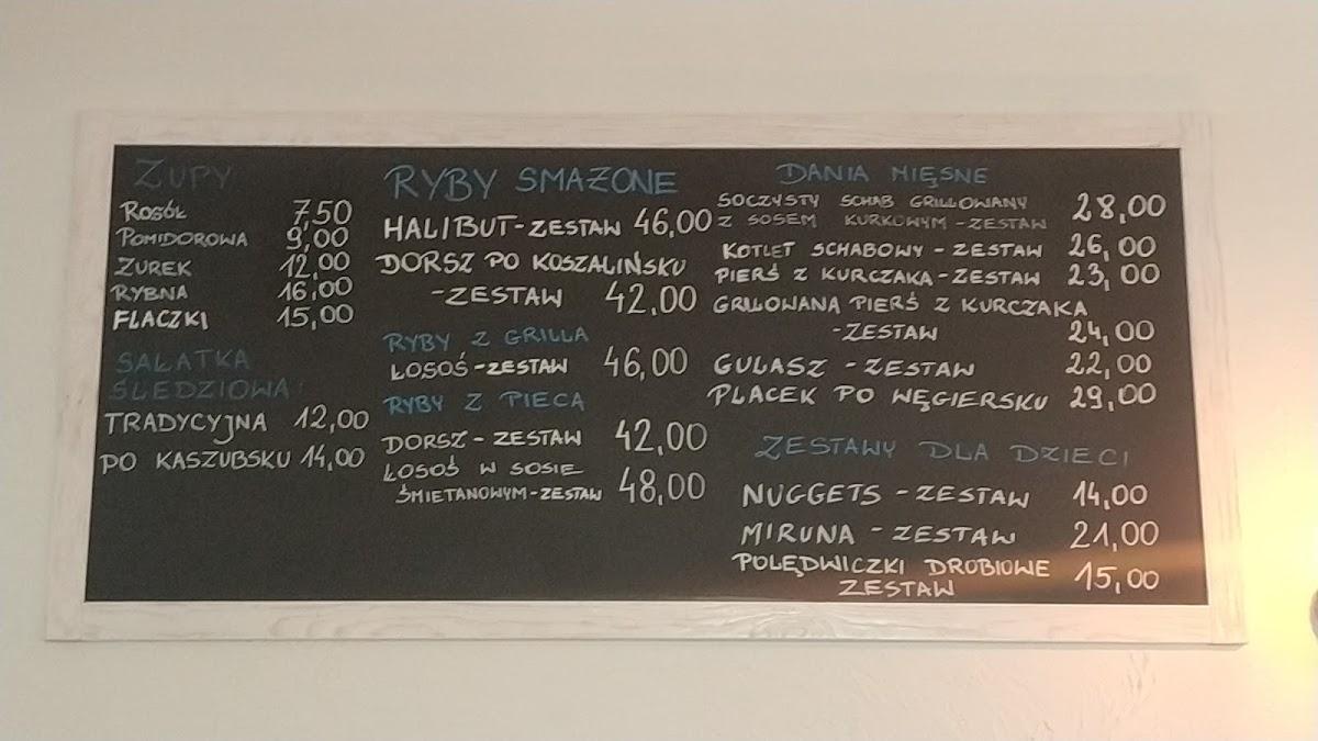 Menu at Bar Maja / PRZYSTAŃ, Bobolin
