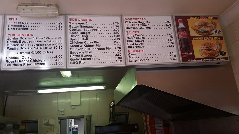 Menu at San Rena Kells restaurant, Carlanstown