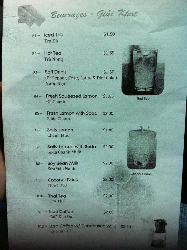 Menu at Datpho restaurant, Spring