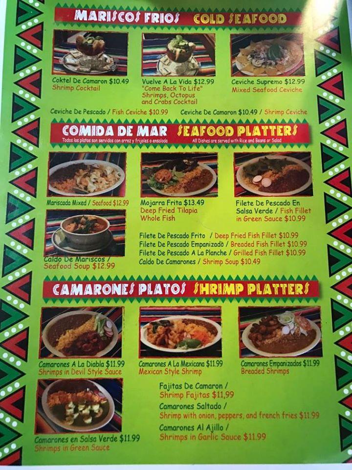 Carta de El Nopalito Mexican Restaurant, Englewood